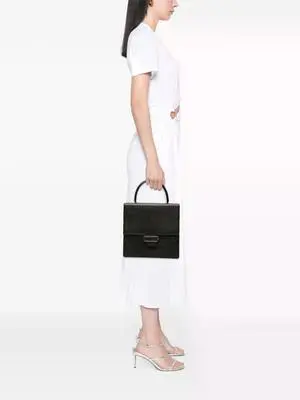 Loewe 20th Century Textured Leather Top Handle Bag Satchel