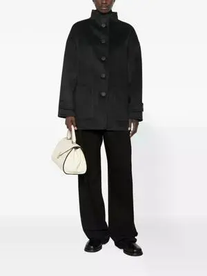 THE DYNAMIS STUDIO High-neck Patch-pocket Coat