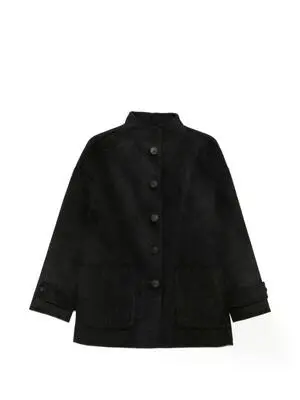 THE DYNAMIS STUDIO High-neck Patch-pocket Coat