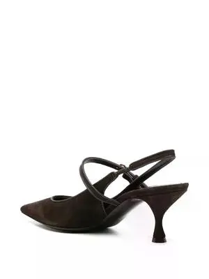 Dolce & Gabbana Suede Slingback Pumps - Brown