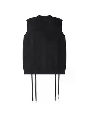 Simone Rocha Lace-up Button-down Vest