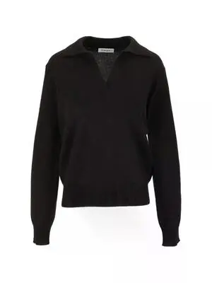 KANGRA Long-sleeve Polo Sweater - Black