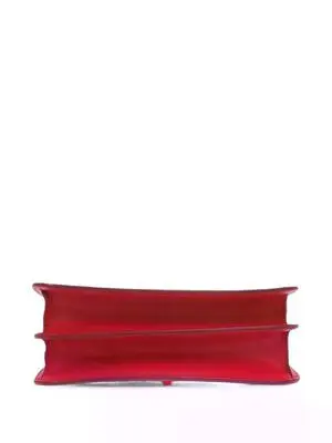 Burberry Smooth Calfskin Tb Crossbody Bag - Red