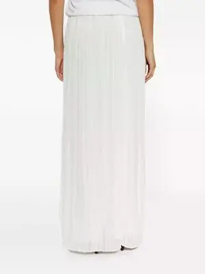 Fabiana Filippi Pleated Maxi Skirt - White