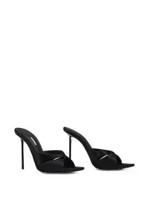LE SILLA Shirley Twist-detail Stiletto Sandals - Black