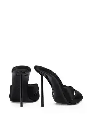 LE SILLA Shirley Twist-detail Stiletto Sandals - Black
