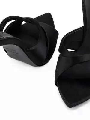 LE SILLA Shirley Twist-detail Stiletto Sandals - Black