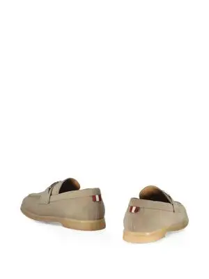 Bally Logo-plaque Leather Loafers