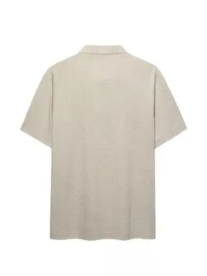 Shanghai Tang Coin Mandarin-collar Polo Shirt - Neutrals
