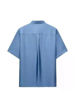 Shanghai Tang Herringbone-pattern Short-sleeved Polo Shirt