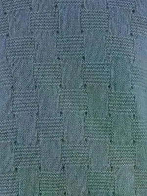 ALLUDE Basket-weave Crew-neck Sweater