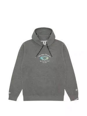 AAPE BY *A BATHING APE Moonface Logo Hoodie - Grey