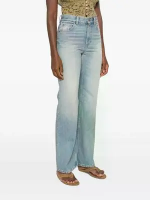 Chloé Flamingo Embroidered Jeans