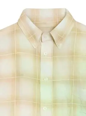 PICANTE Rocco Check-pattern Long-sleeve Shirt - Neutrals