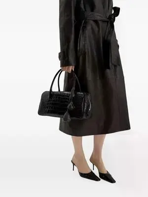 Magda Butrym Brigitte Crocodile-embossed Leather Tote Bag - Brown