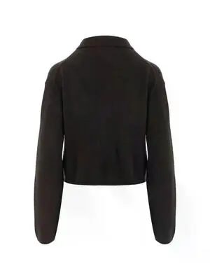 ALLUDE Zip-up Patch-pocket Cardigan