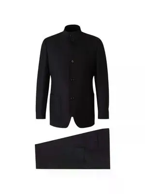 LARDINI Mandarin-collar Single-breasted Suit