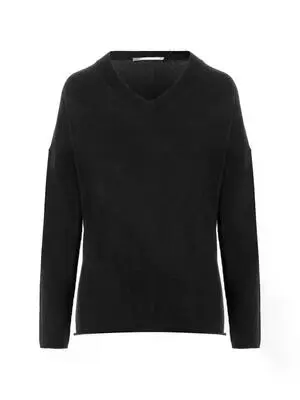 ALLUDE V-neck Cashmere Sweater - Black