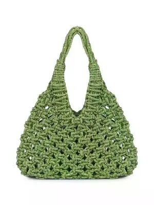 HIBOURAMA Vannifique Crystal-embellished Tote Bag - Green