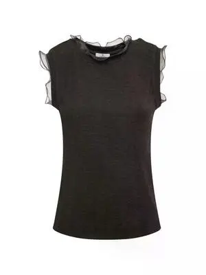 FRACOMINA Ruffle-trim Sleeveless Top