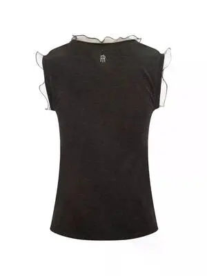 FRACOMINA Ruffle-trim Sleeveless Top