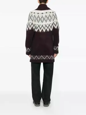 Eleventy Fair Isle Shawl-collar Cardigan