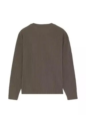 IUTER Ribbed-knit Logo-patch Sweater