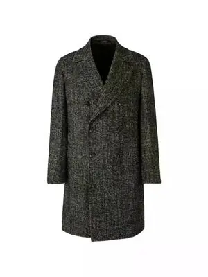 Tagliatore Double-breasted Herringbone Coat