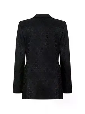 Alberta Ferretti Jacquard Pattern Lapel Collar Blazer