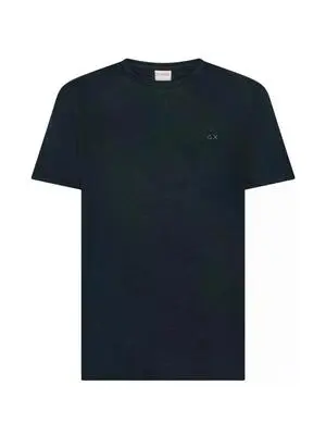SUN 68 Linen-flax T-shirt - Blue