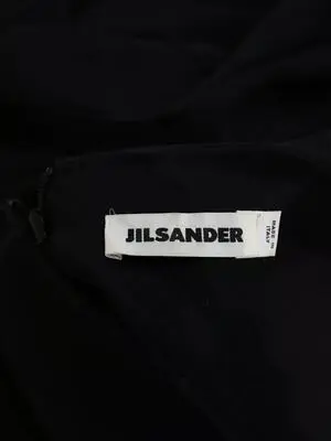 JIL SANDER Scoop Neck Long Sleeve Midi Dress