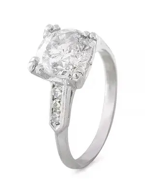 LB EXCLUSIVE Platinum Diamond Ring - Silver