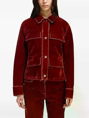 FERRAGAMO Velvet Utility Jacket