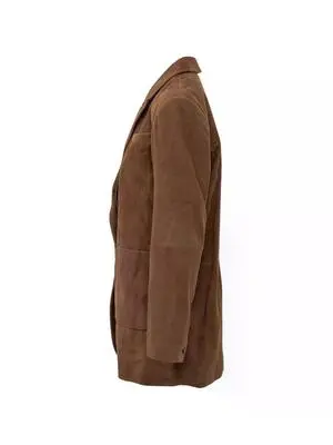 Ba&sh Suede Notched Lapel Jacket