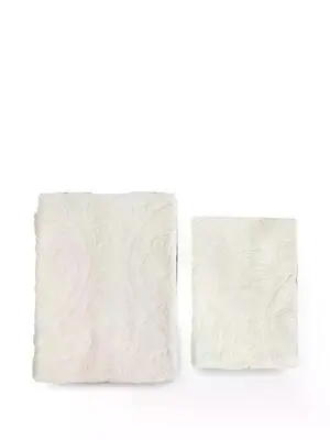Etro Paisley-jacquard Towels Set - Neutrals