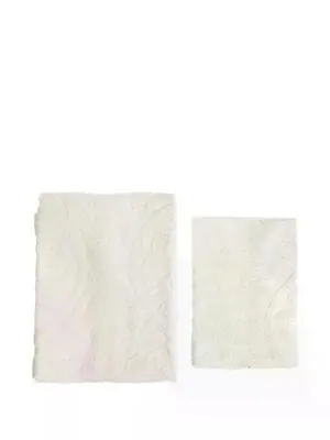 Etro Paisley-jacquard Towels Set - Neutrals