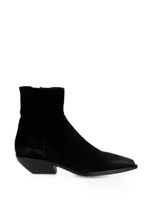 Elena Iachi Pointed-toe Side-zip Ankle Boots - Black