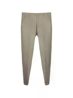 BRIGLIA 1949 Tapered Tailored Trousers - Neutrals
