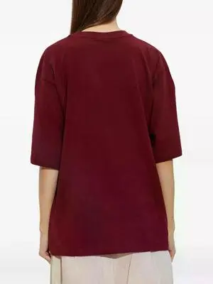 GESTUZ Embroidered Logo Oversized T-shirt