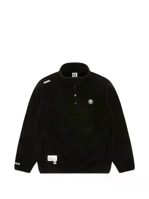 AAPE BY *A BATHING APE Moonface Fleece Sweatshirt - Black