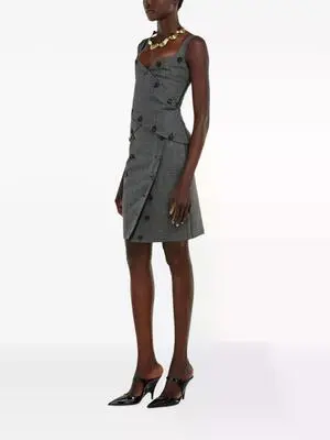 FERRAGAMO Button Detailed Straight Cut Skirt