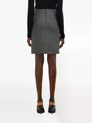 FERRAGAMO Button Detailed Straight Cut Skirt