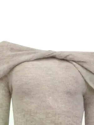 REFORMATION Florie Twisted Off-shoulder Sweater