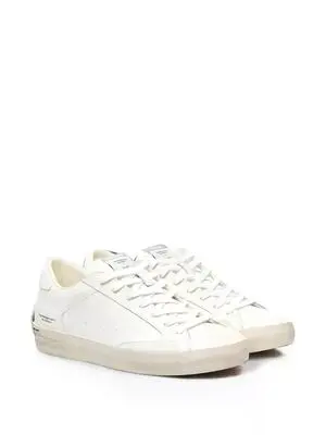 CRIME LONDON Distressed-effect Leather Sneakers