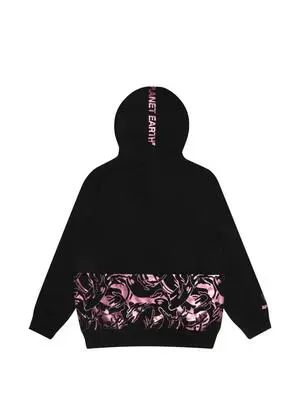 AAPE BY *A BATHING APE Camo-panel Quarter-zip Hoodie - Black