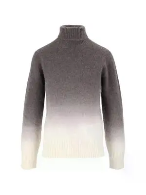 KANGRA Gradient Roll-neck Knit - Grey