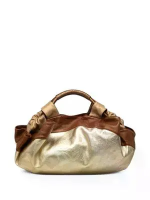Loewe 2007 Tricolor Nappa Aire Hobo Bag - Gold