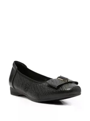 LINDA BAUMANN Bow Detail Ballet Flats