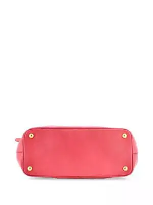 Prada Double Zip Lux Saffiano Leather Medium Tote Bag