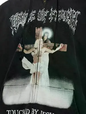 Vetements Graphic-print Zip-up Hoodie